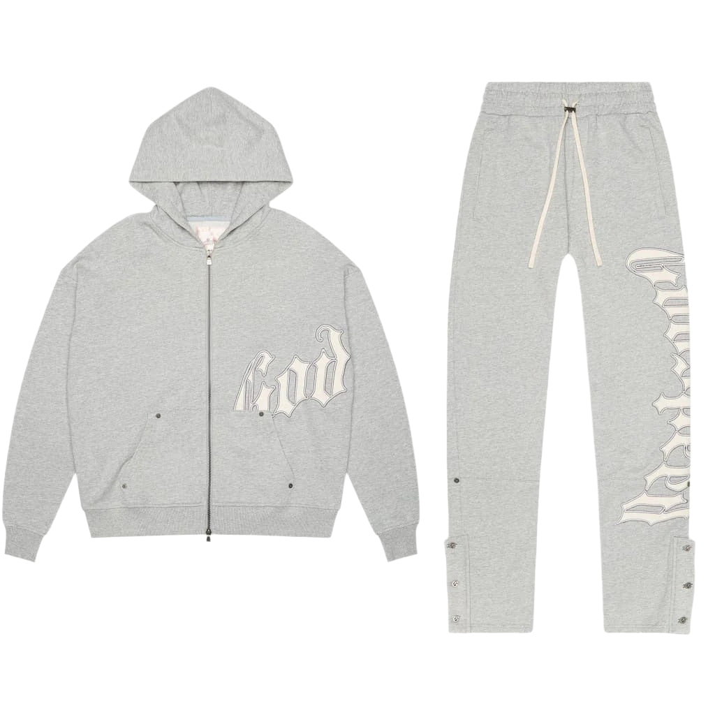 Godspeed OG Logo Sweatsuit V2 Light Heather Grey – Elevate Peachtree